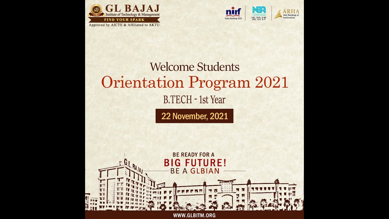Orientation Program - 2021 - YouTube