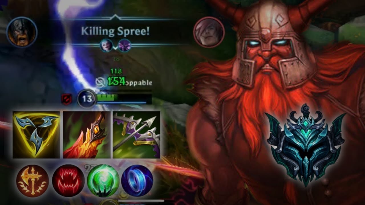 OLAF WILD RIFT : BROKEN JUNGLER IS COMEBACK ! GAMEPLAY OLAF SEASON 9 ...