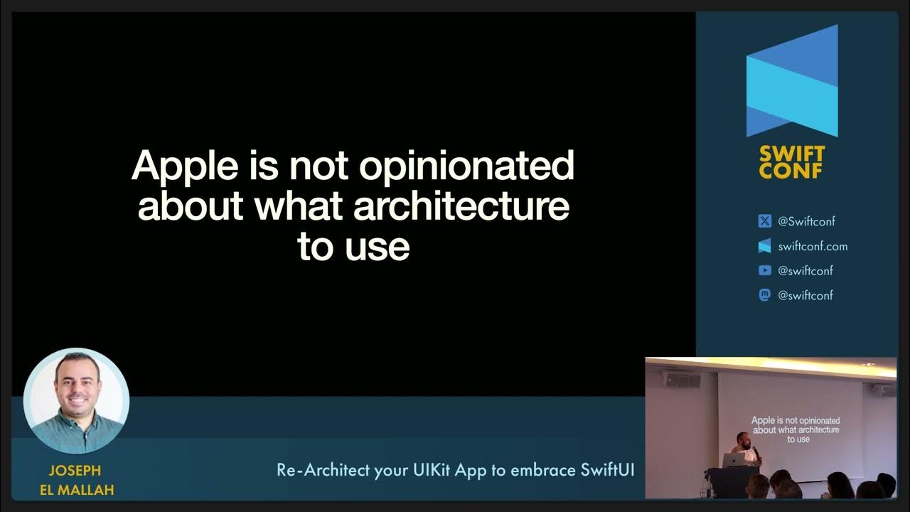 SwiftConf 2023 – Joseph El Mallah: Re-Architect your UIKit App to embrace SwiftUI - YouTube