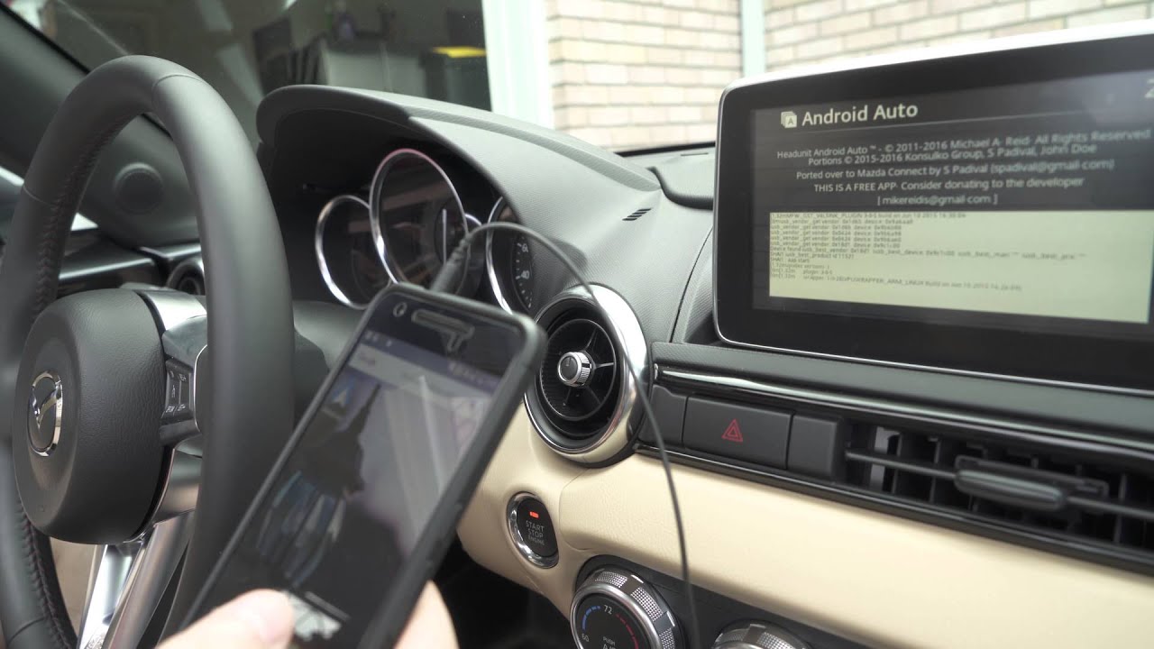 MazdaConnect Android Auto 0.5 - YouTube