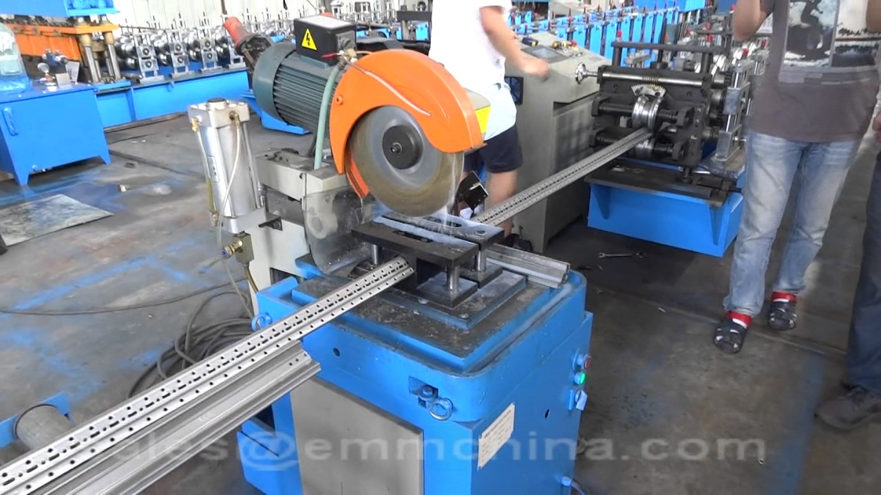 EMM three angle roll forming machine - YouTube
