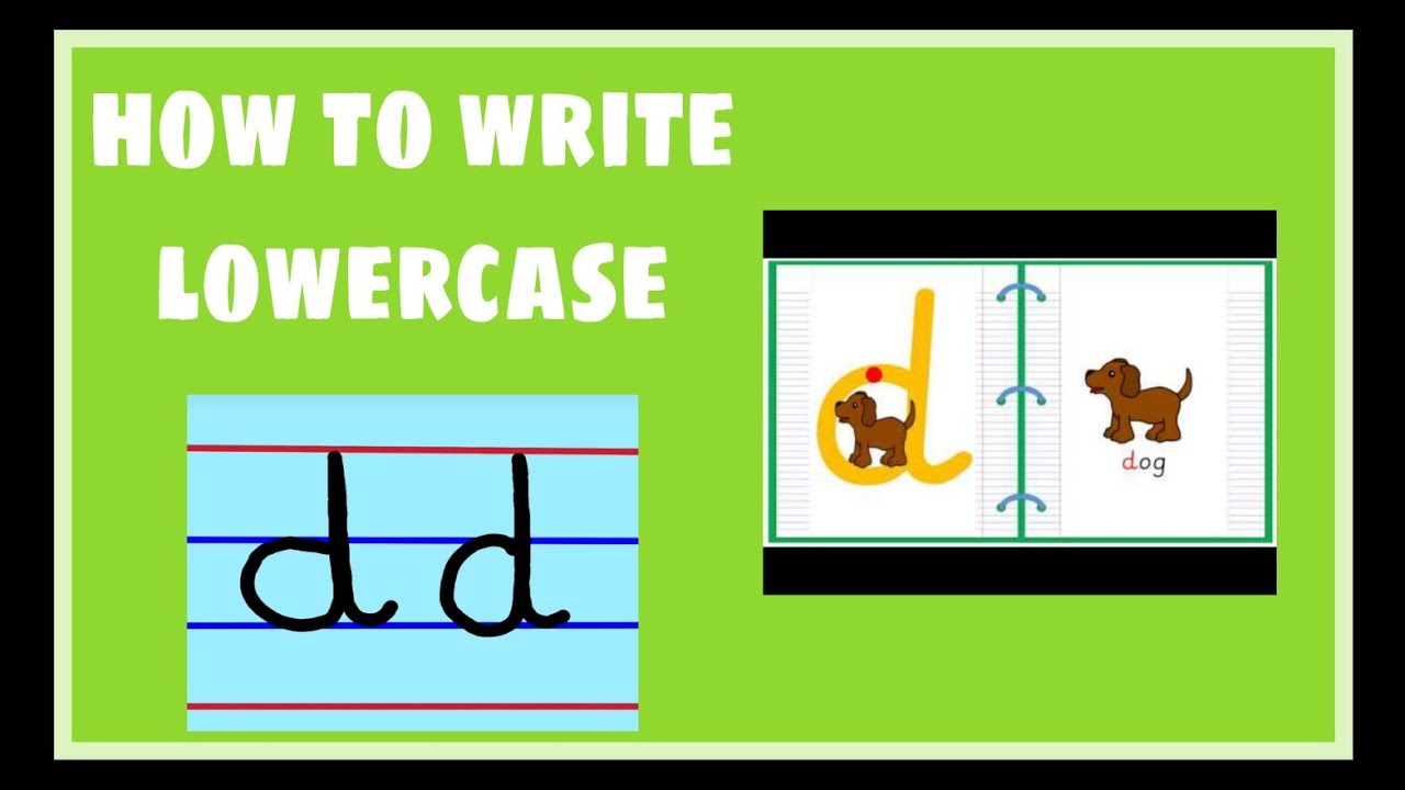 How To Write Lowercase D YouTube How To Write Lowercase D YouTube