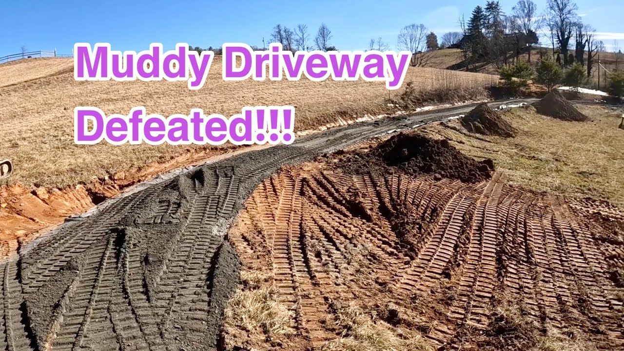 Building A Driveway On Muddy Ground In Marshall, NC (Part 4) - YouTube