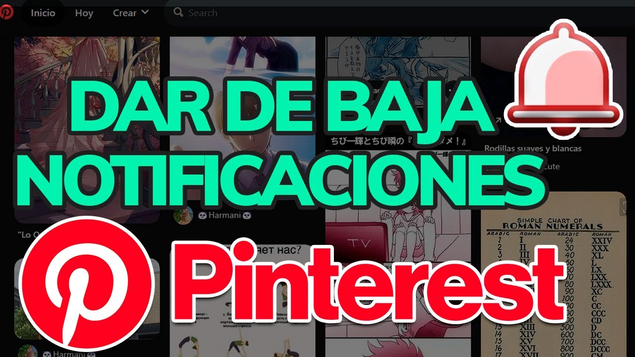 Cómo DESACTIVAR NOTIFICACIONES en PINTEREST (Fácil y Rápido) - YouTube