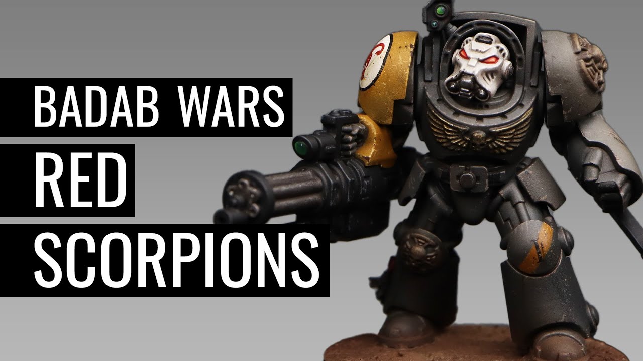 ARMY PAINTING Space Marines | RED SCORPIONS | BADAB WARS| WARHAMMER 40k | - YouTube