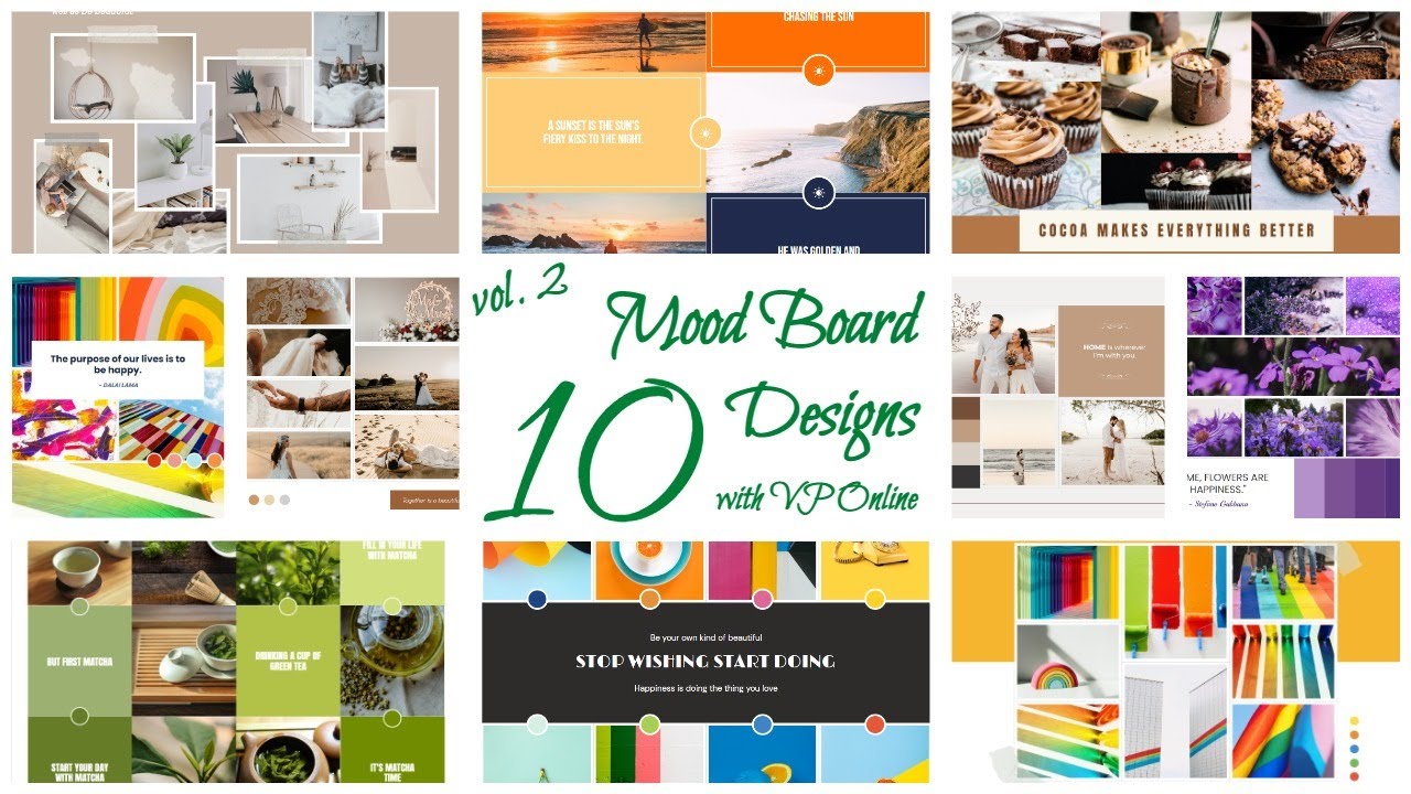 Showcase of 10 Mood Board Designs vol 2 - YouTube