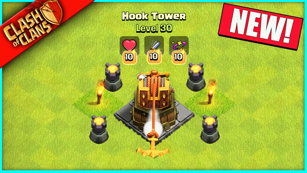 ALL NEW HOOK TOWER in Clash of Clans! (Crafted Defenses) - YouTube