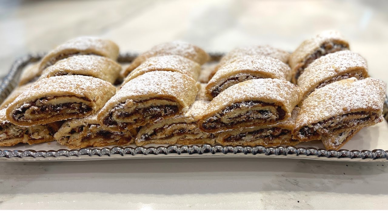 My Favorite Rolled Dates and Walnut Shortcrust Pastry - YouTube