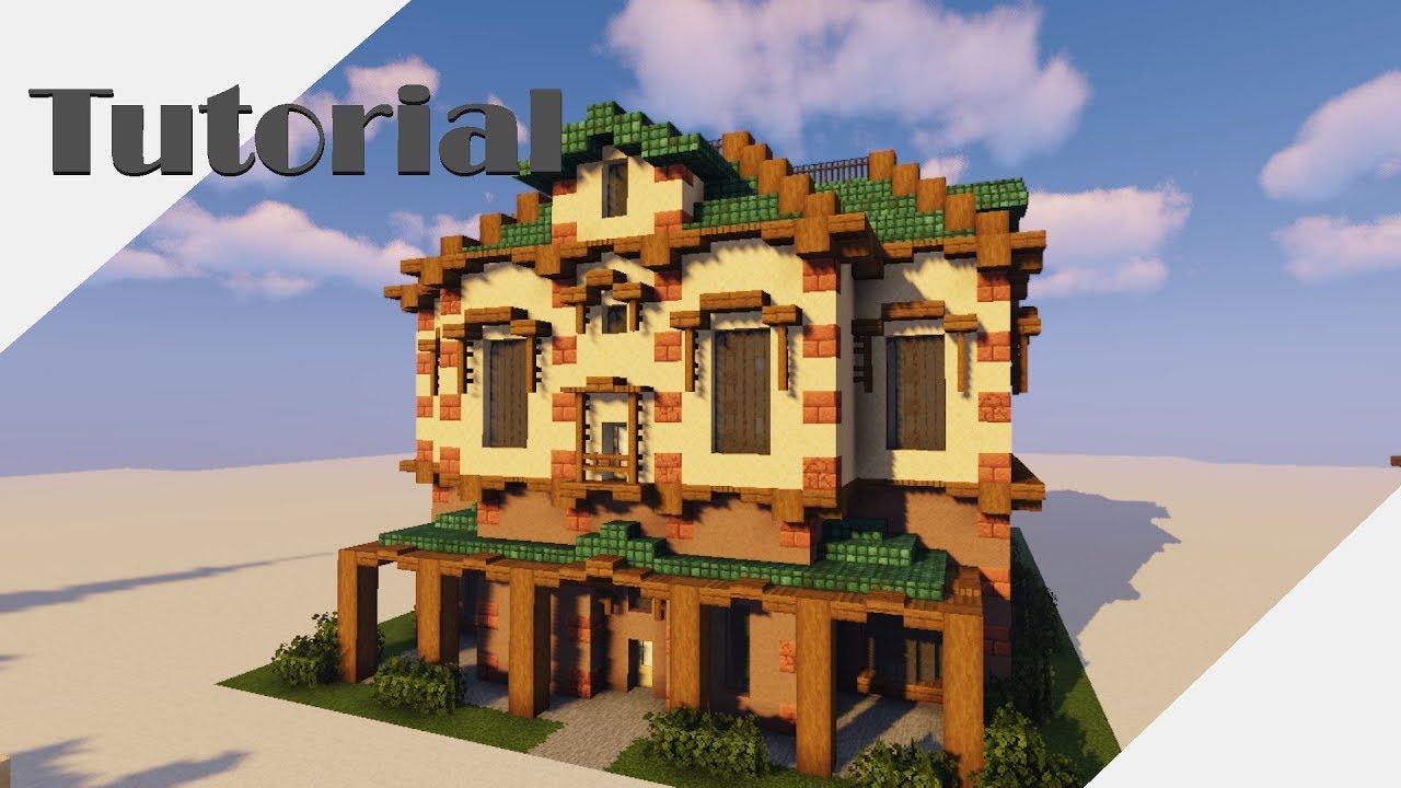 Minecraft Tutorial [] Mansard Manor Part 1 - YouTube
