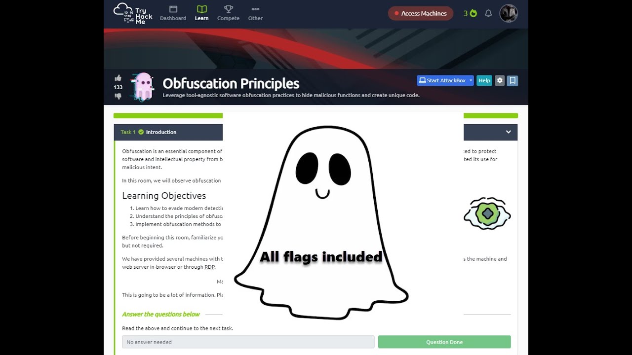 Tryhackme Obfuscation Principles Walk-through - YouTube