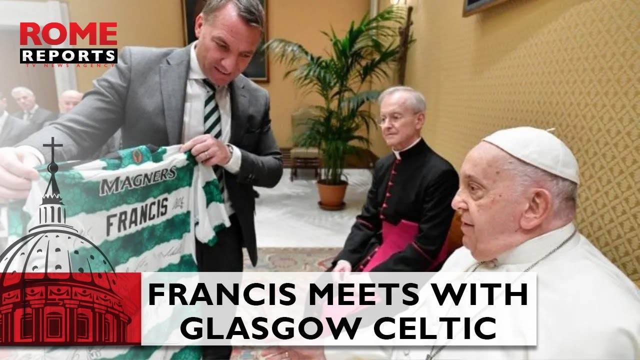 Pope Francis meets with Glasgow Celtic, the soccer team founded by a ...