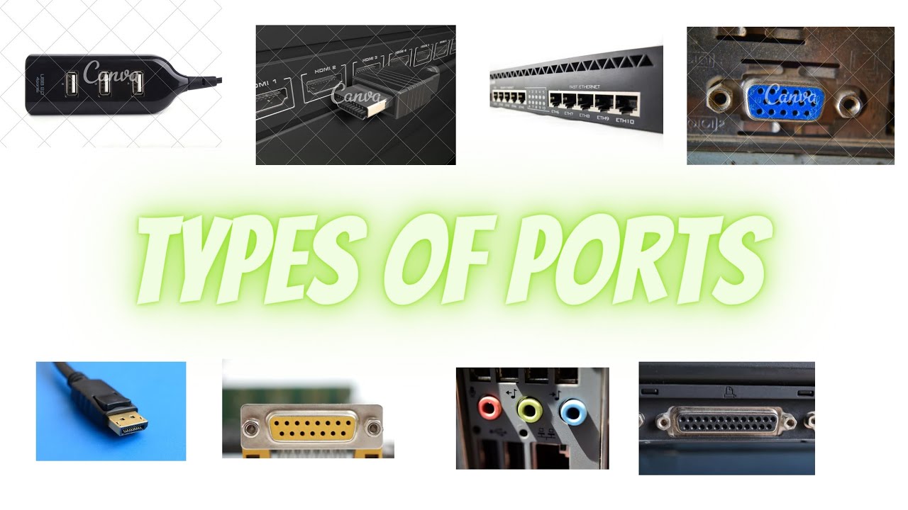 Types of ports || 10 Type of ports | #ports #computer #advance #mouse # ...