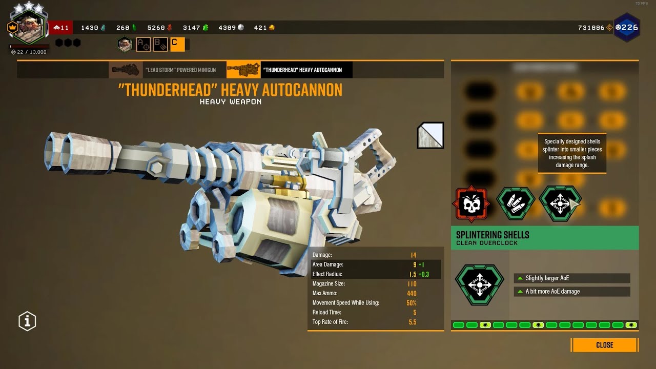 Overclock Spotlight | Splintering Shells (Clean) | Autocannon | Gunner ...