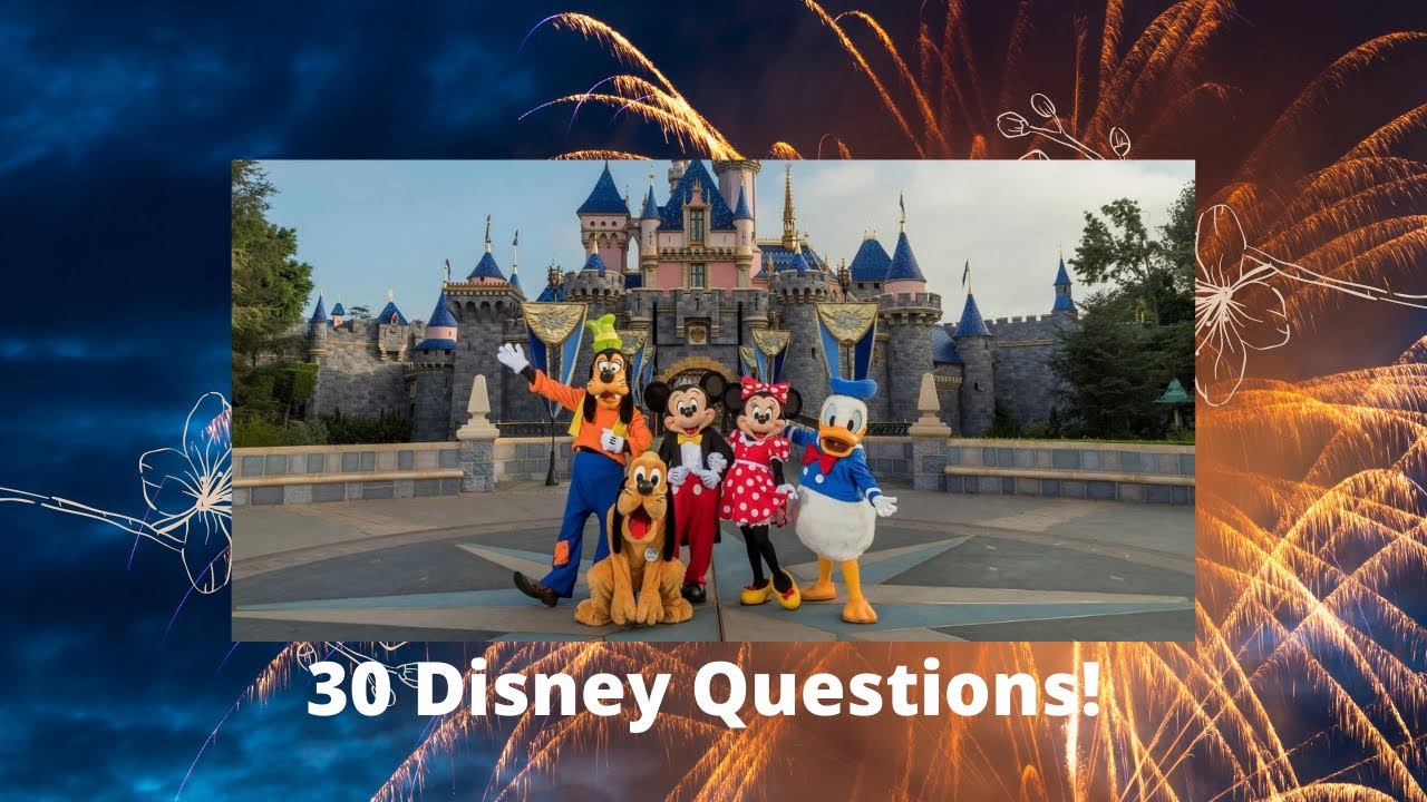30 Disney questions tag | lindsaydoesdisney - YouTube