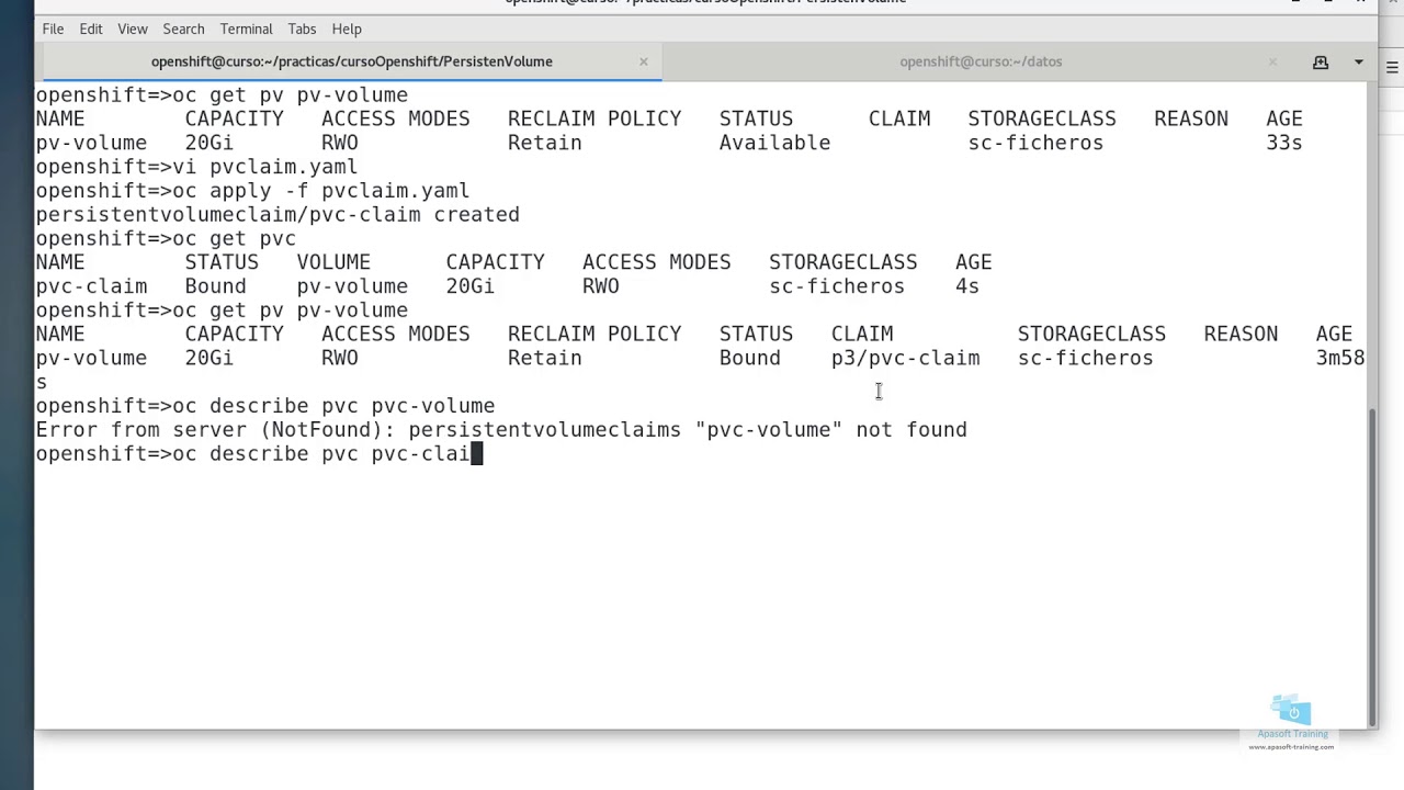 160-Curso de OpenShift 4. Crear un PVC - YouTube