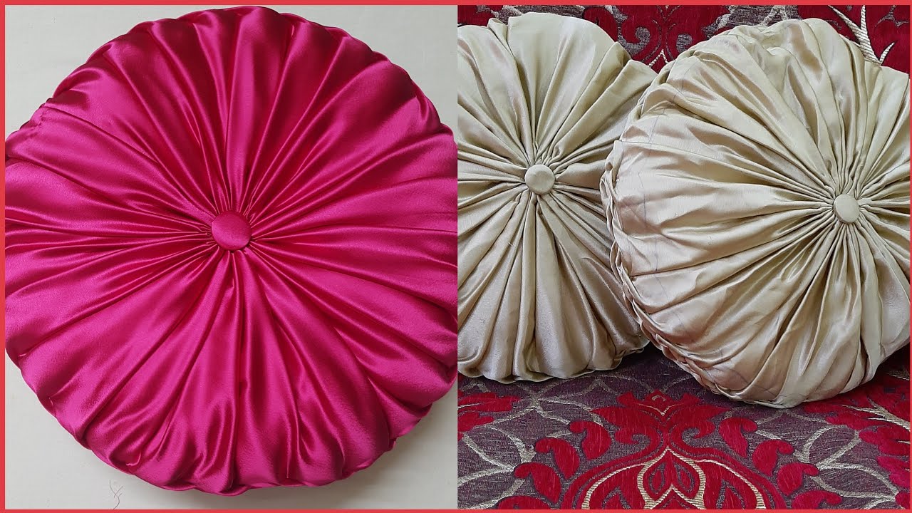 Smocking Cushion | Round Cushion Design - YouTube
