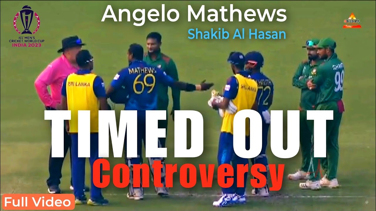 Angelo Mathews Timed Out dismissal Controversy Full Video | Sakib Al ...