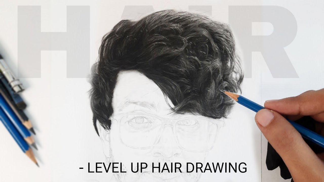 5 MISTAKES Beginners do in HAIR DRAWING || Realistic Hair Drawing - YouTube