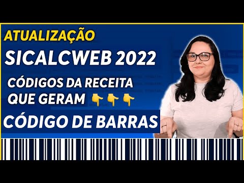 ATUALIZAÇÃO DO SICALC WEB DARF COM CODIGO DE BARRAS - NOVOS CÓDIGOS DA RECEITA