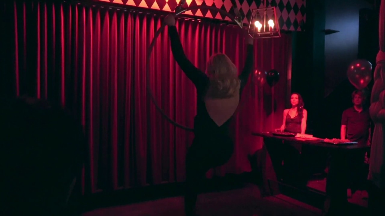 Chloe Performs Aerial Hoop NYE at The Show - YouTube