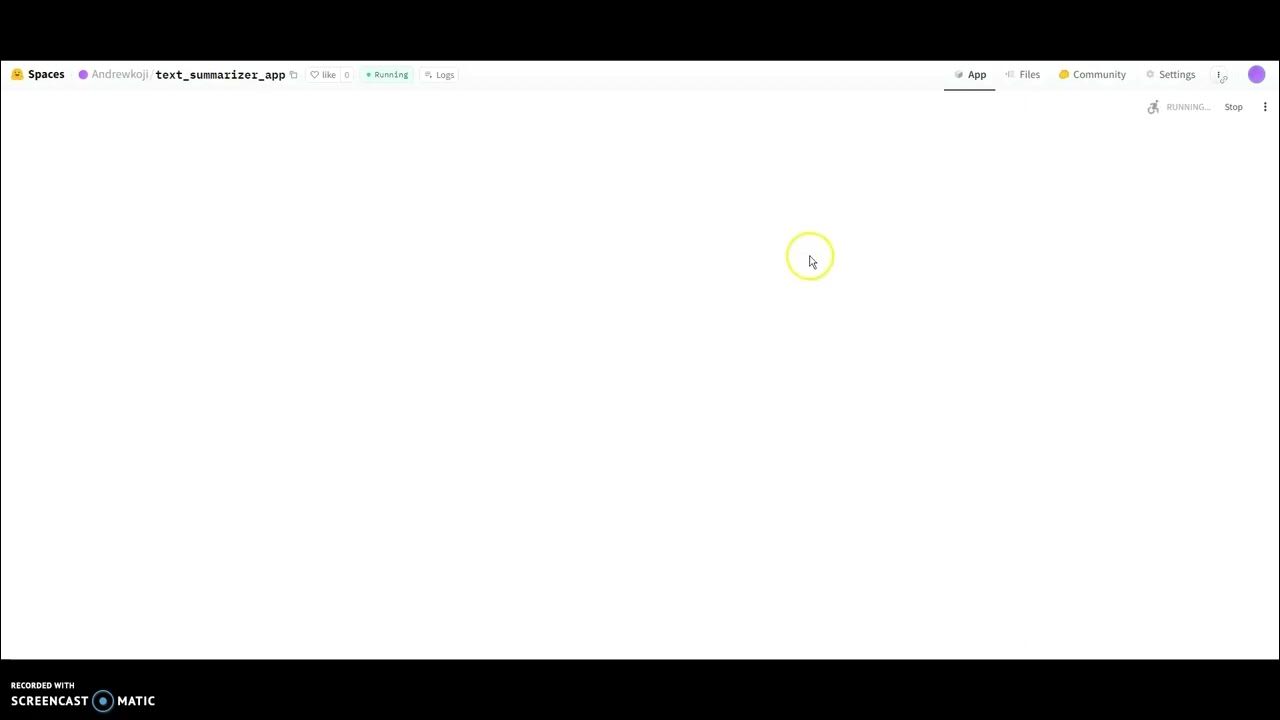 Bart Text Summarizing App Demo - YouTube