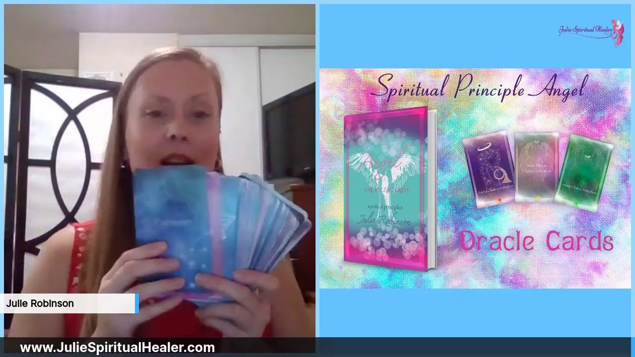 Julie Robinson's: Spiritual Principle Angel Oracle Cards - YouTube
