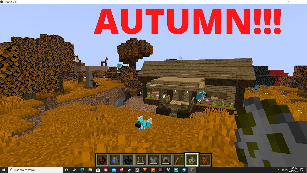 Minecraft - Autumn Biome(mod) - YouTube