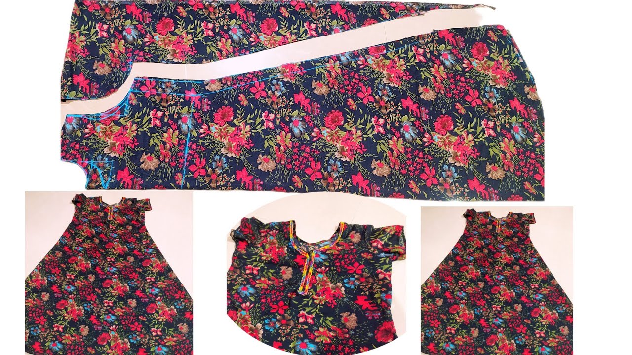 How to Cut And Stitch Simple Nighty.ନାଇଟି କାଟିବା ଓ ସିଲେଇ କରିବା ଶିଖତୁଁ ...