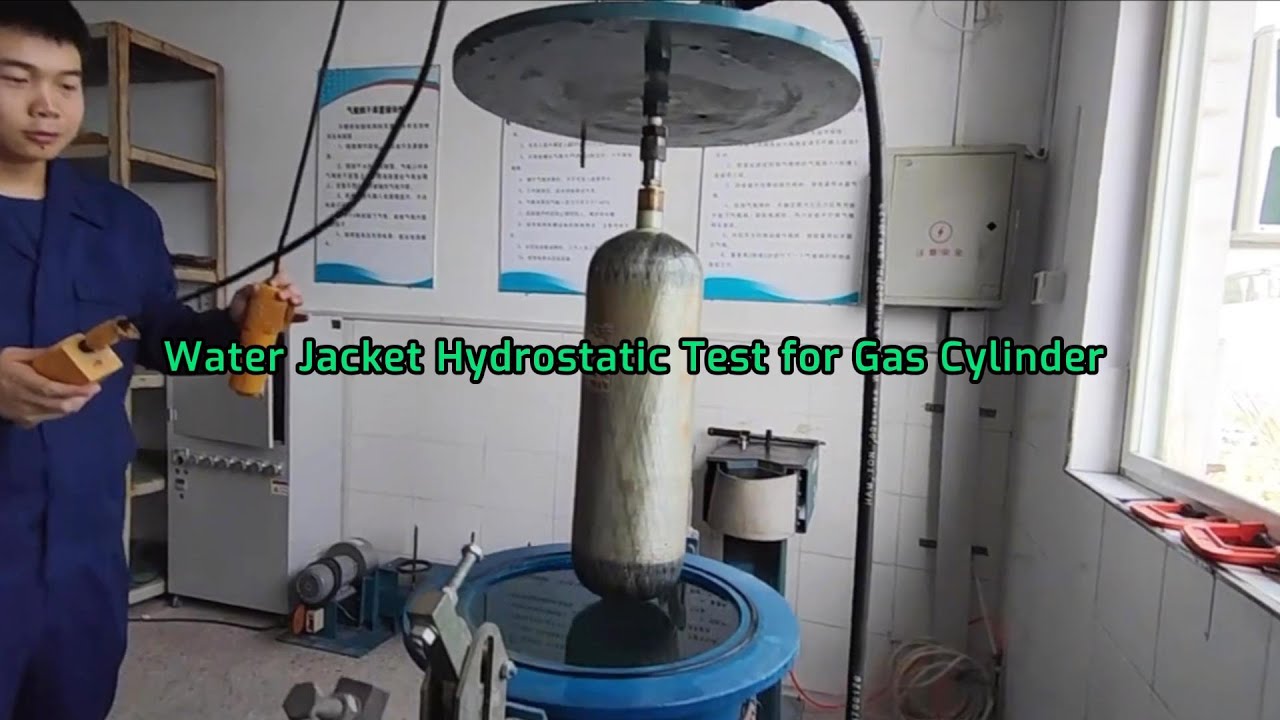 Water Jacket Gas Cylinder Hydrostatic Test Operation Demonstration ...