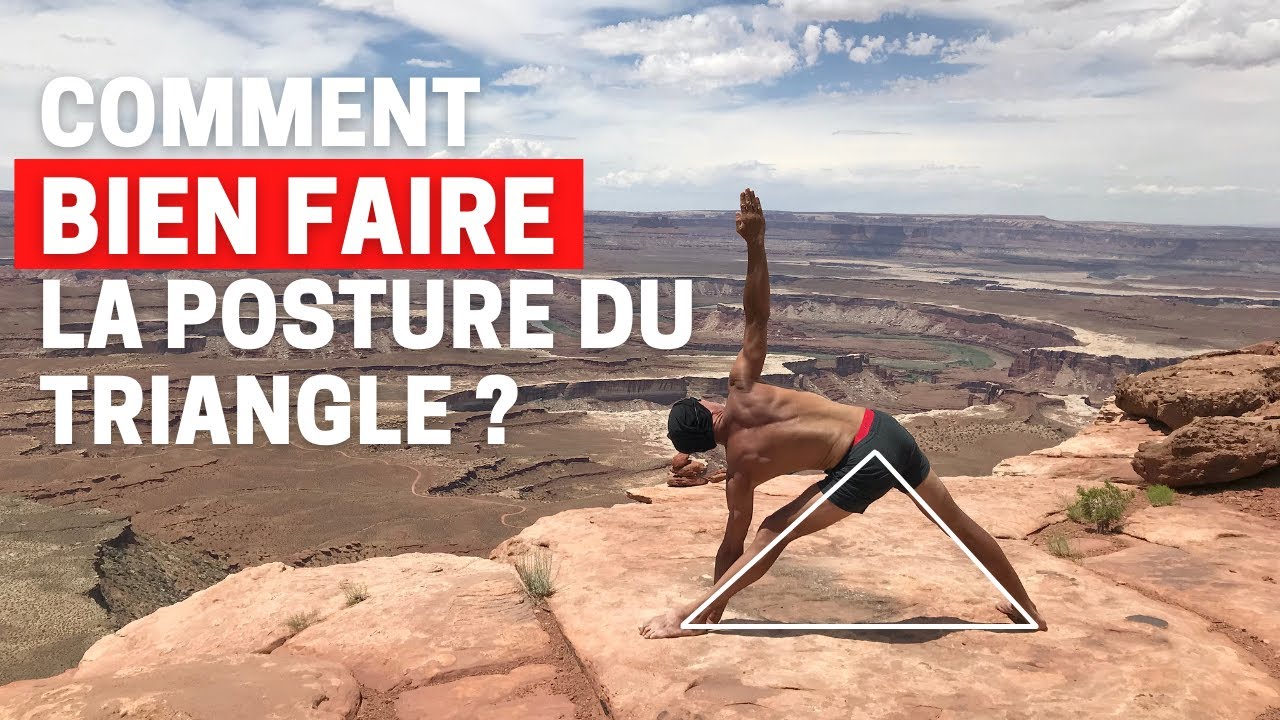 Comment faire la posture de yoga : Le Triangle ou Trikonasana ? - YouTube