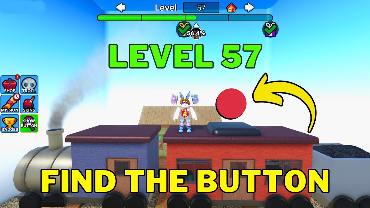 How To Complete Roblox Find The Button Level 57 | World 1 - YouTube