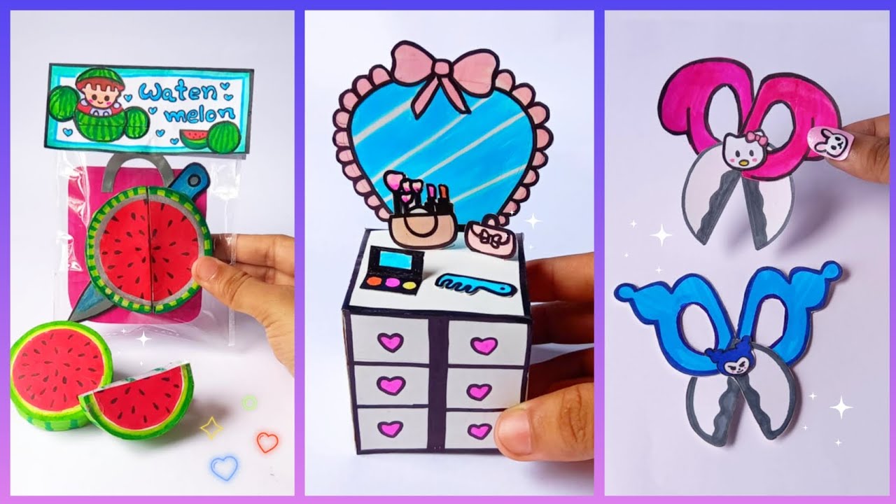 Paper craft ideas। Miniature craft। How to make। Easy craft। Diy ...