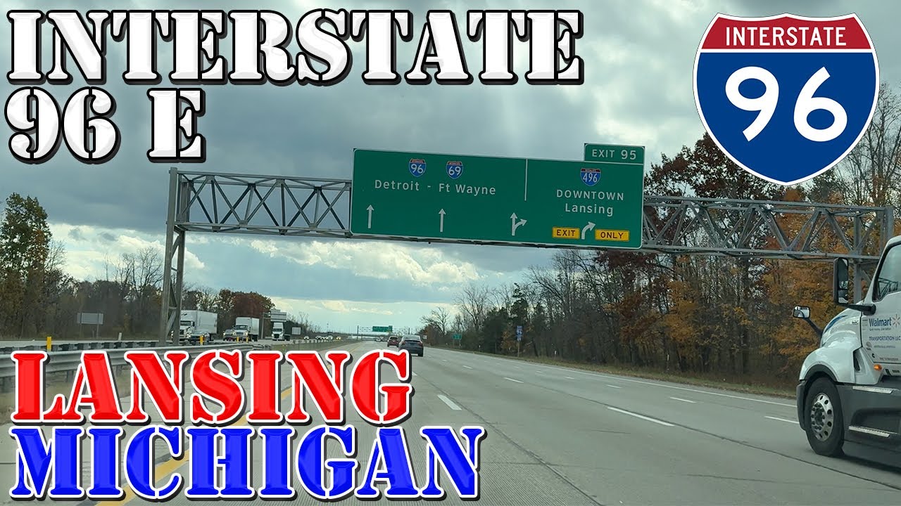 I-96 East - Lansing - Michigan - 4K Highway Drive - YouTube