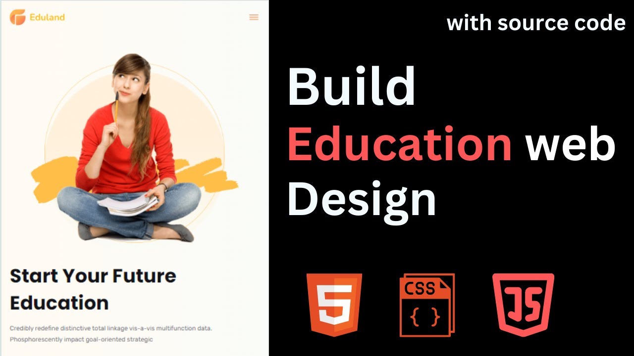 Coding An Interactive Education Website With Html Css And Js Web Design Web Cheet