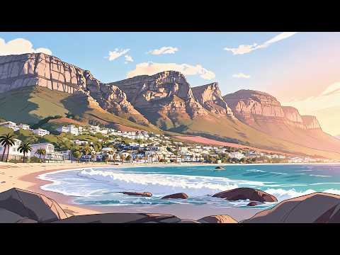 Camps Bay Sunset Lofi 🌇 Relaxing Cape Town Chill Beats to Study / Work