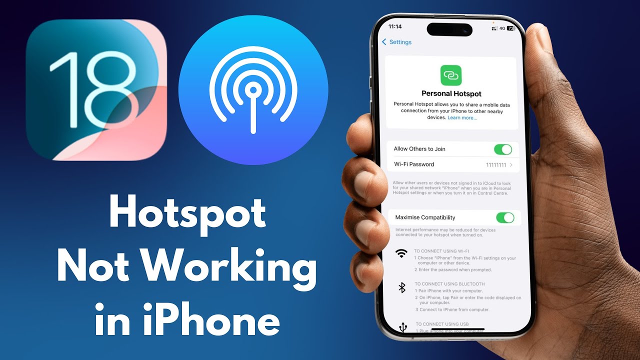 How to Fix Hotspot Not Working in iPhone (iOS 18) - YouTube