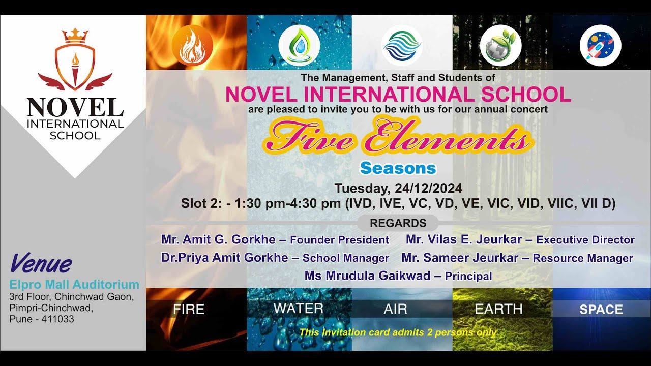 Novel International School Annual Concert (Slot - 2, 24 Dec 2024, 01.30 ...