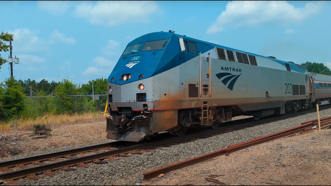 Amtrak's Carolinian (train 80) gets the green in Raleigh, NC after a ...