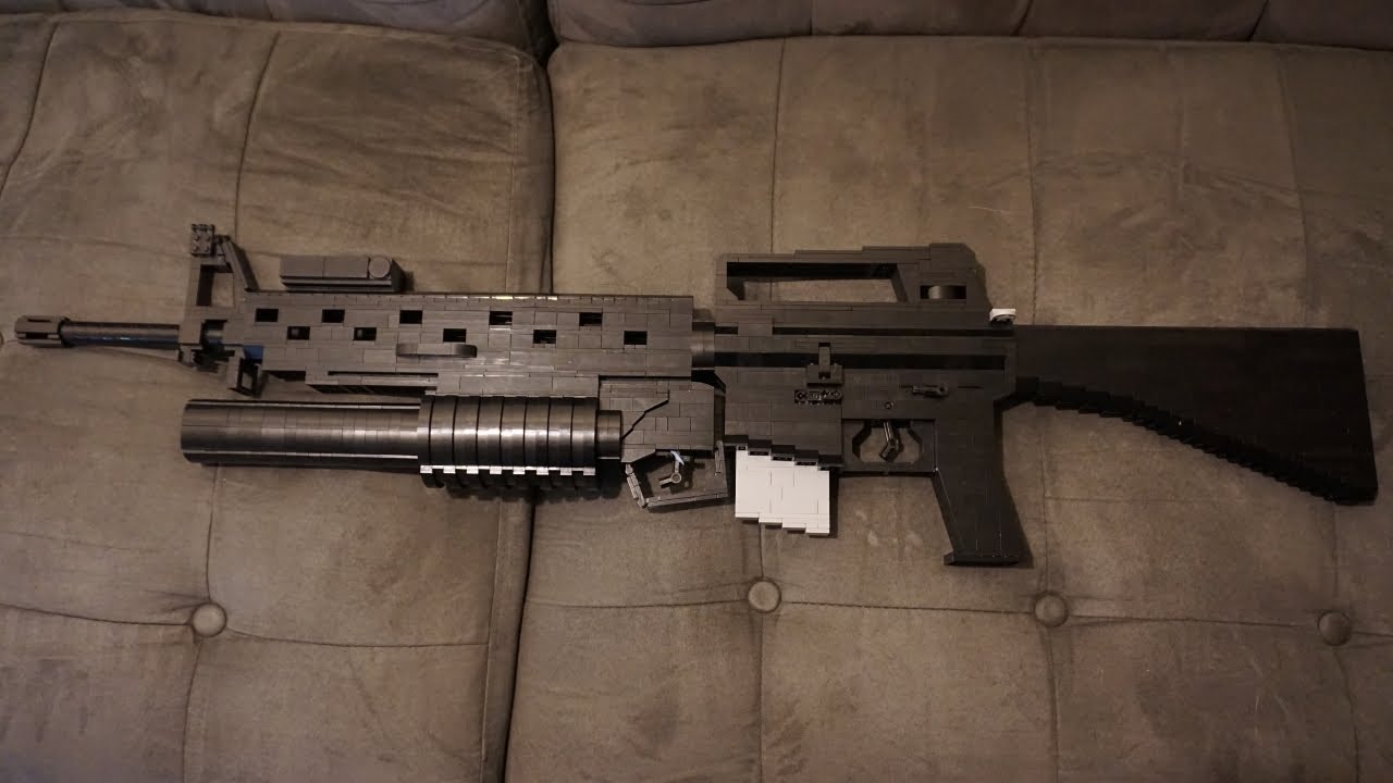 Lego M16A2 + M203 - YouTube