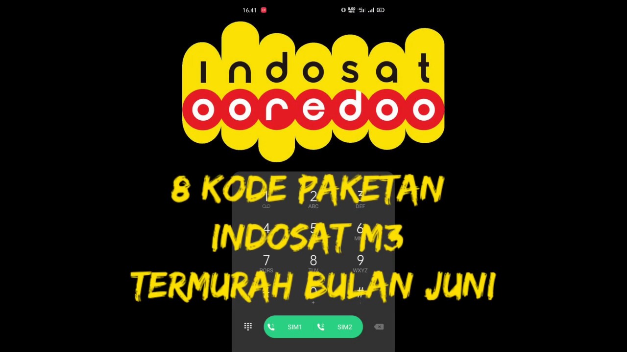 8 Kode paketan Indosat m3 termurah di bulan Juni 2020 - YouTube