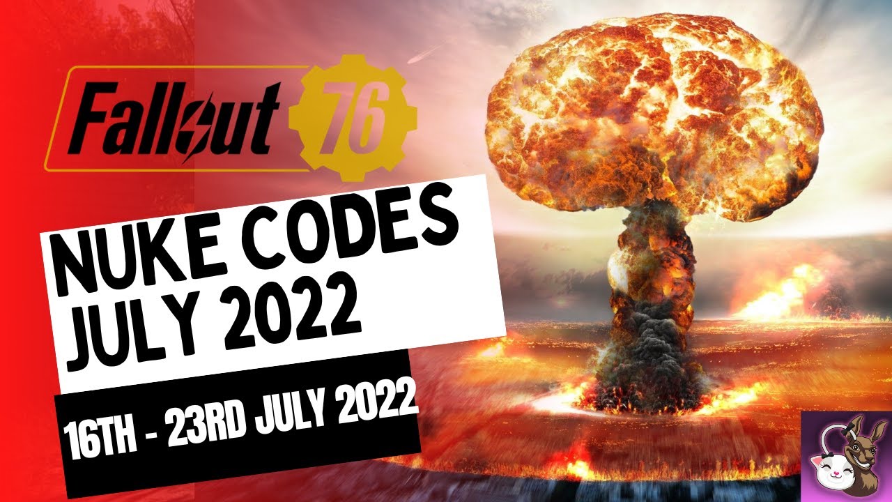 This Weeks fallout 76 nuke codes - 16th July 2022 - 23rd July 2022 ...