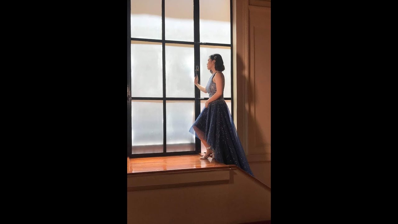 The Debutante - wore a custom made Regine Dulay gown - YouTube