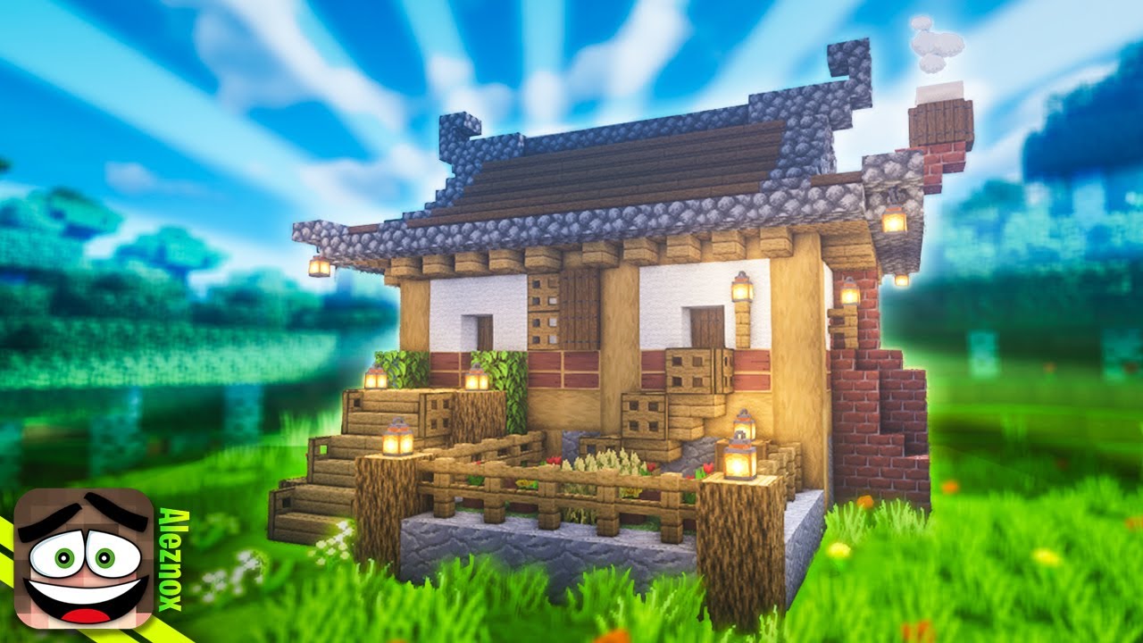 Come COSTRUIRE una CASA di Legno *Giapponese* in Minecraft | *FACILE ...