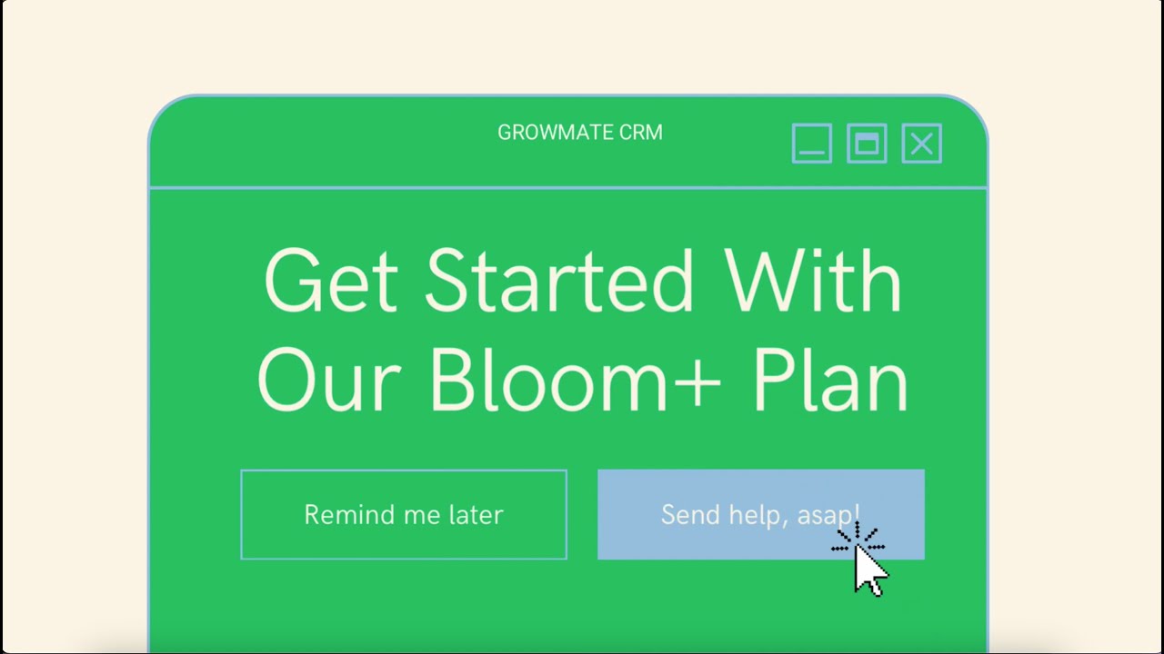 GrowMate CRM Bloom+ Plan - YouTube