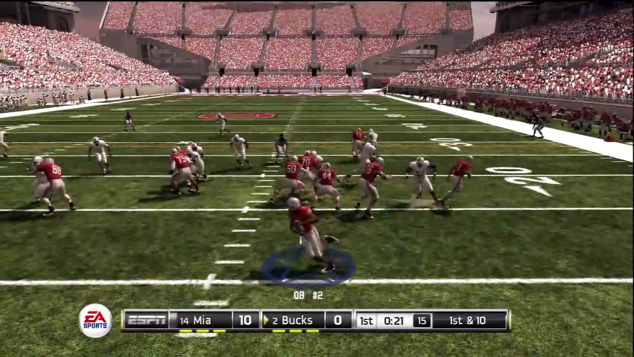 NCAA Football 2011 Playaction Touchdown Pass - YouTube