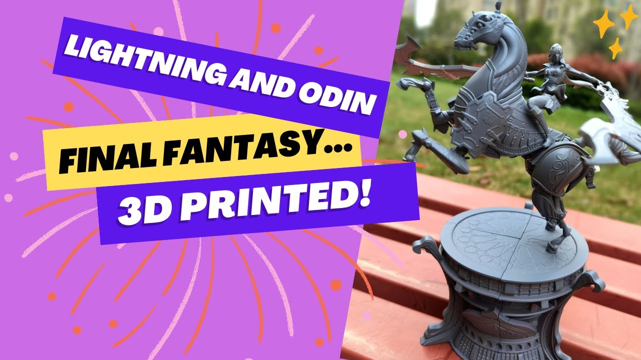 3D Resin Printed Lightning from Final Fantasy! - YouTube
