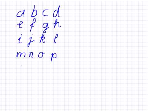 Basisschrift ABC, Schreibschrift, Schnüerlischrift, Blockschrift - YouTube