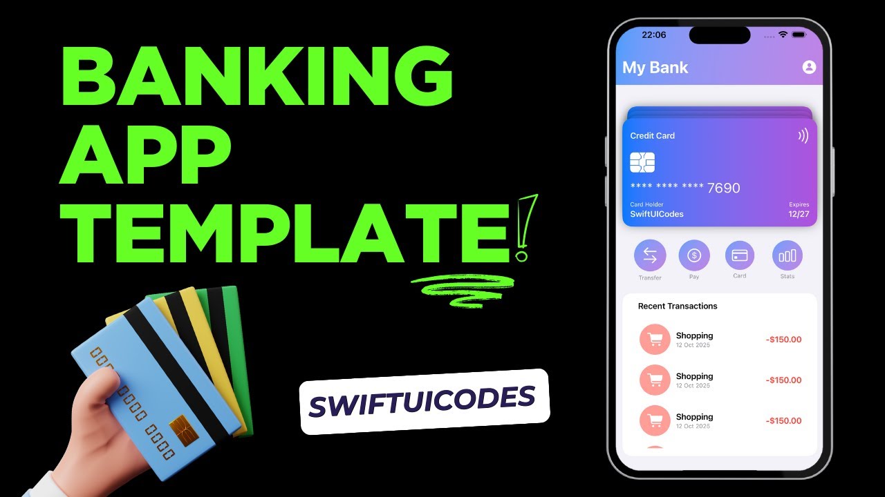 Build a Stunning Banking App UI with SwiftUI! 💳 - YouTube