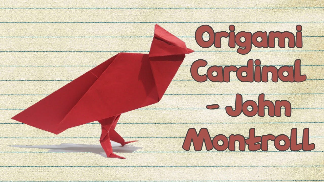Origami Cardinal | Origami de Cardenal | 红衣主教折纸 | 折り紙枢機卿 - John ...