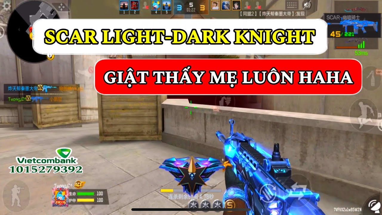 CF Mobile | Scar Light-Dark Knight Mang Mác Súng VIP Mà Bắn Giật Thấy ...